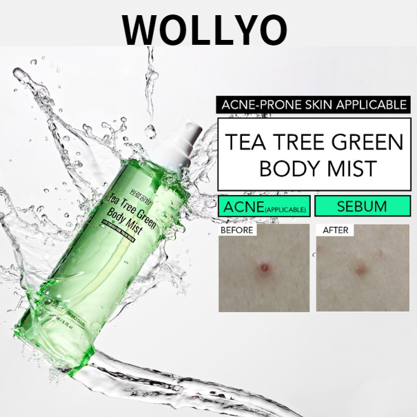 WOLLYO -Tea Tree Green Body Mist 200ML | Shopee Việt Nam