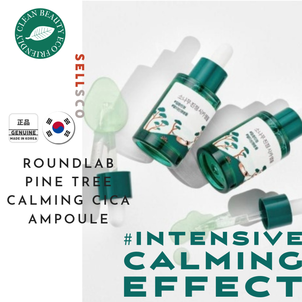 [Roundlab] PINE SOOTHING cica AMPOULE 30ML (KHÔNG CÓ HỘP) quà tặng kem cica | Shopee Việt Nam