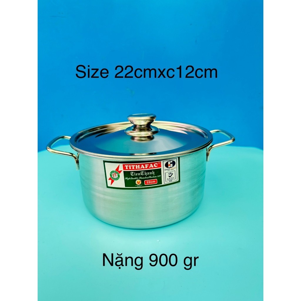 Nồi Inox Quai Cọng (Quai Loại 1) TITHAFAC - Nồi Inox Có Nắp Dùng Được ...