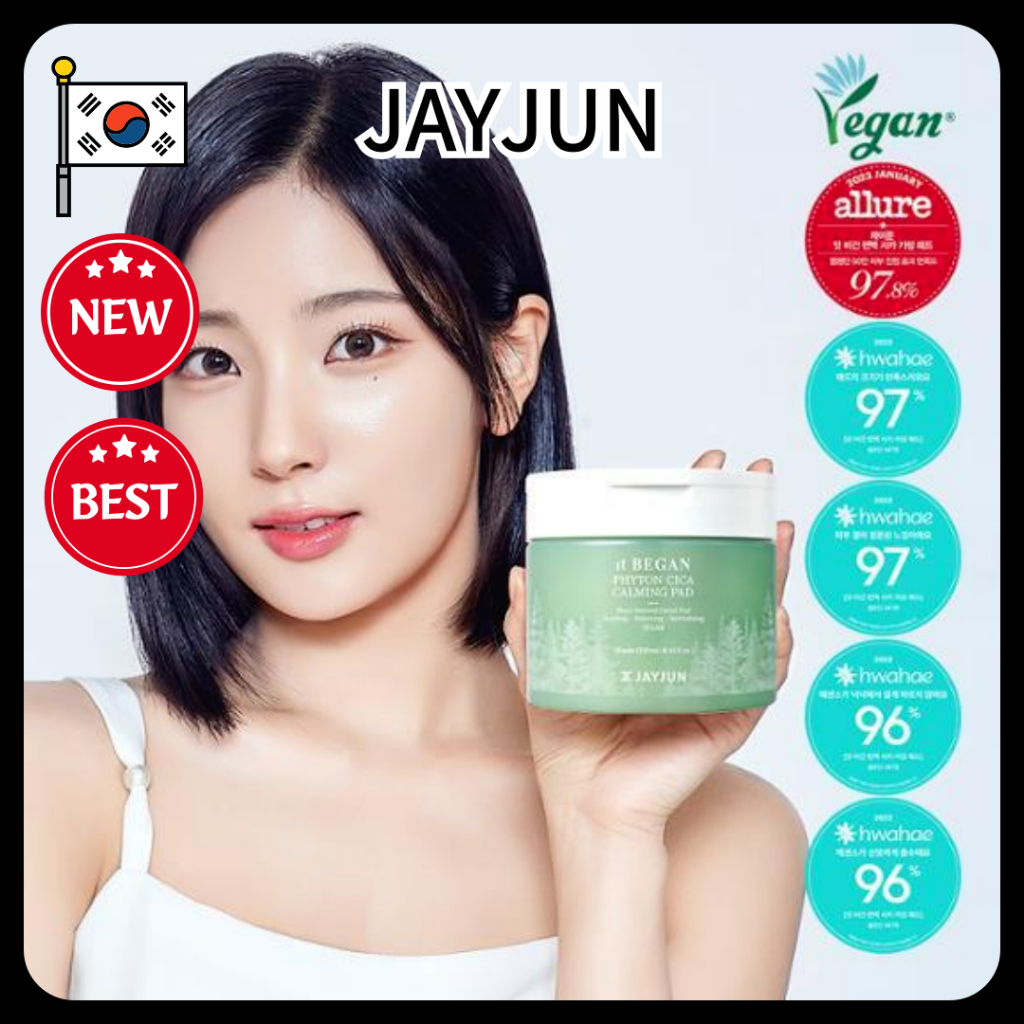 [1 + 1] [ALICE SOHEE PICK] [Vegan King 's Pad] Jayjun It Vegan Cypress Cica Calming Pad 50 tờ ...