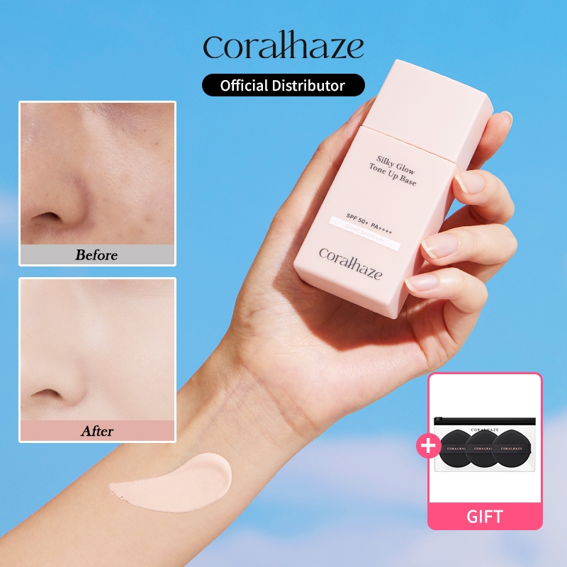 [coralhaze] Silky Glow Tone Up Base SPF50+ PA++++ 30ml | Shopee Việt Nam