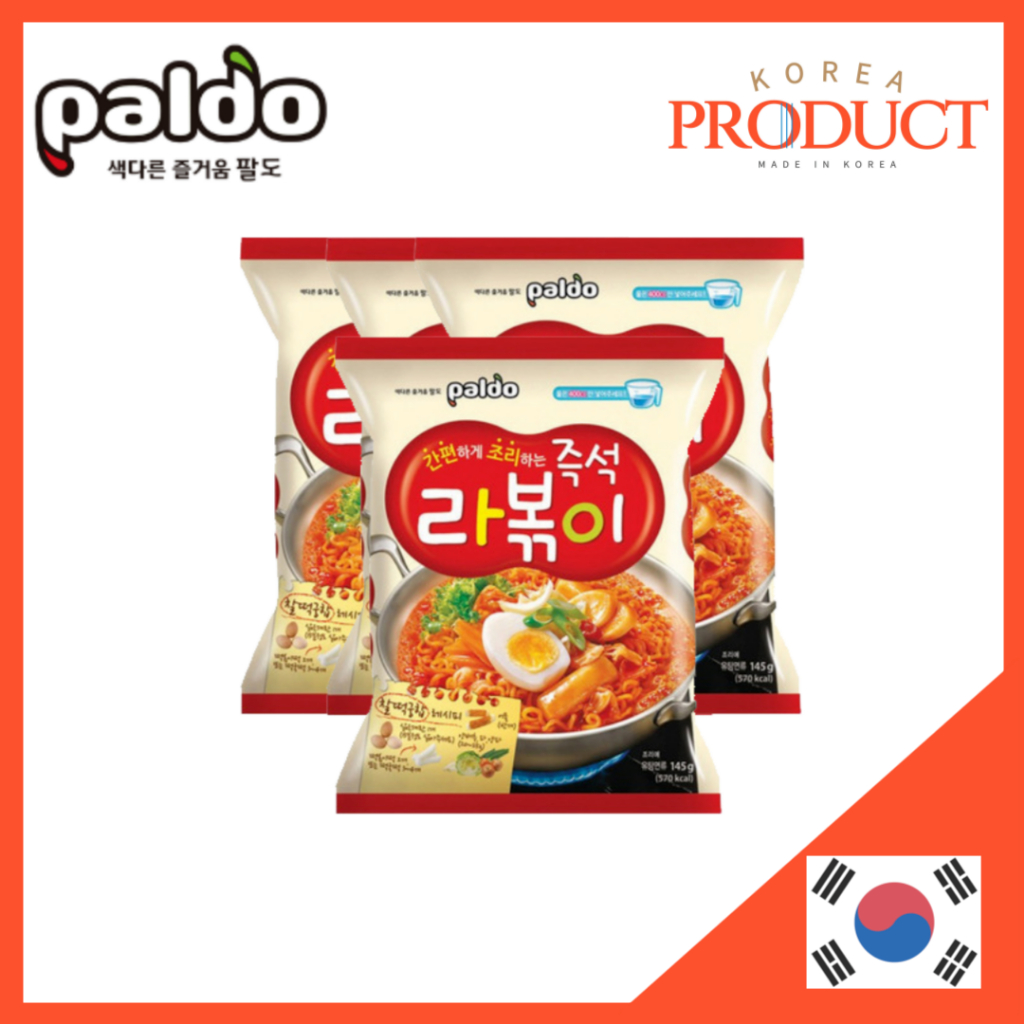 Mì PALDO Rabokki 145g x 4 Gói Mì Ramyun Hàn Quốc | Shopee Việt Nam