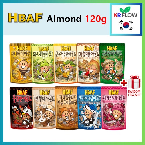 [Hbaf] Bộ sưu tập Snack Hạnh nhân Hàn Quốc (120g) + QUÀ TẶNG MIỄN PHÍ / Hạnh nhân bơ mật ong ...