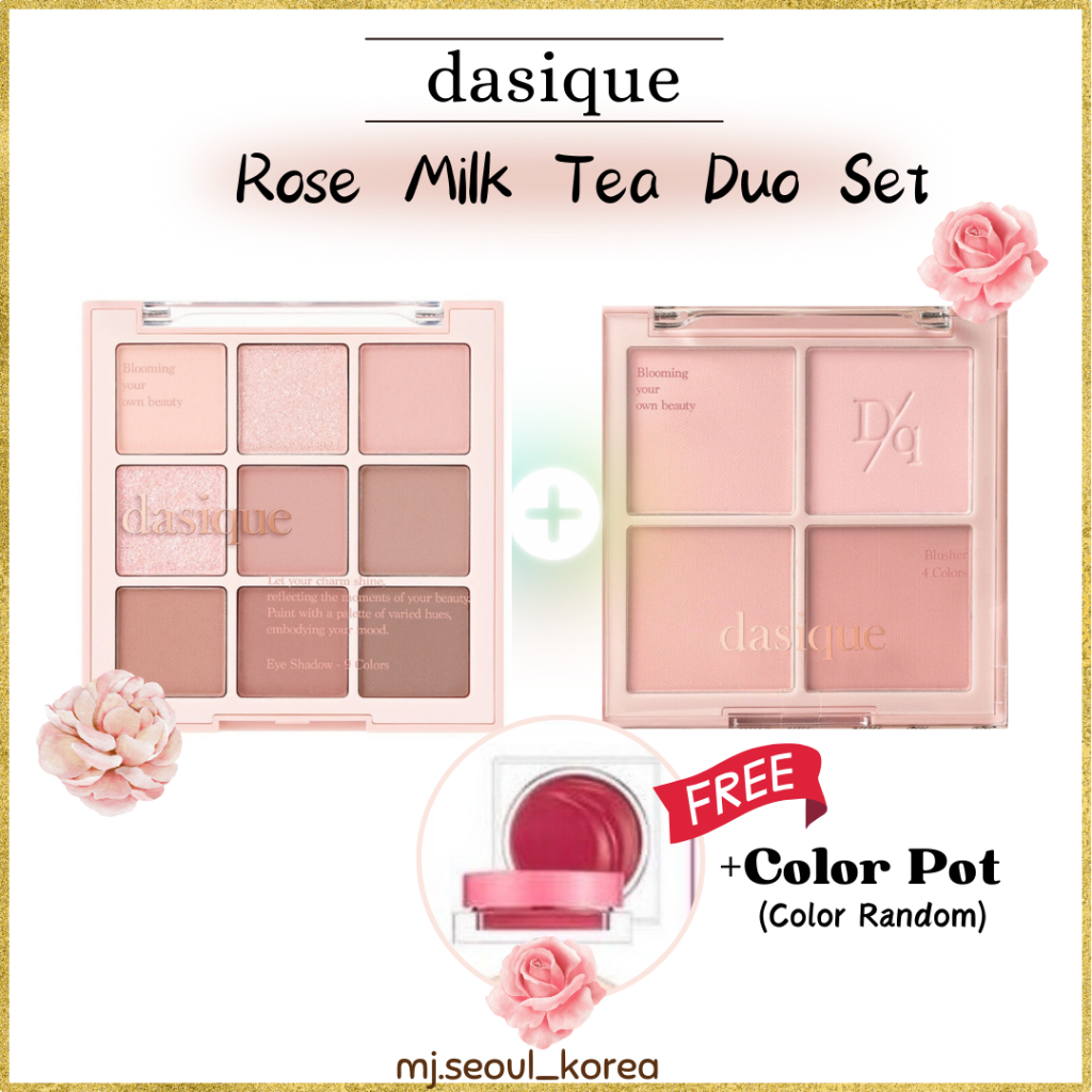 Dasique Rose Milk Tea Shadow Palette Pha trộn tâm trạng Cheek | Shopee ...