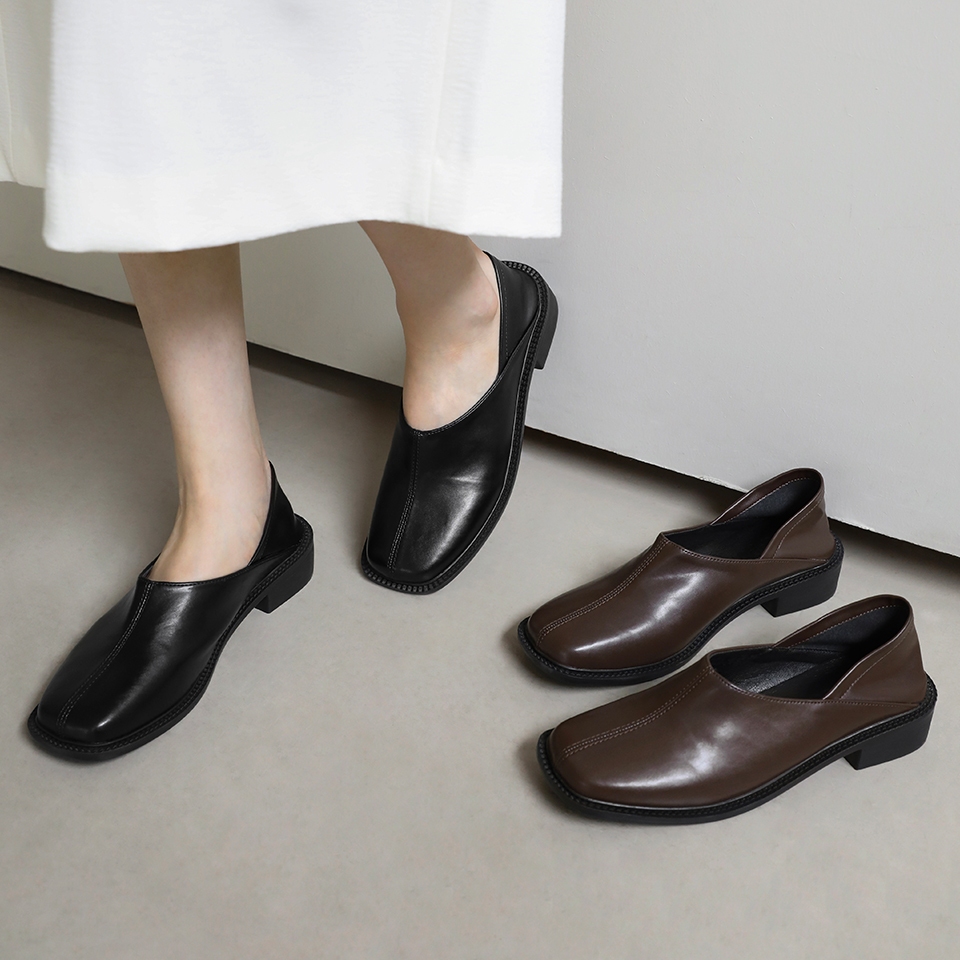 [SAPPUN] Leanon Giày nữ Lười Square (3.5phân/3.5cm) | Shopee Việt Nam