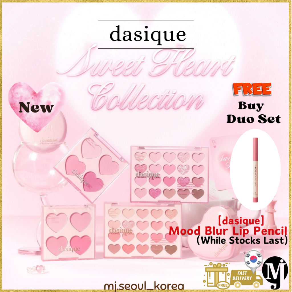 Dasique Sweet Heart Collection Mood Shadow Palette Pha trộn tâm trạng Cheek | Shopee Việt Nam