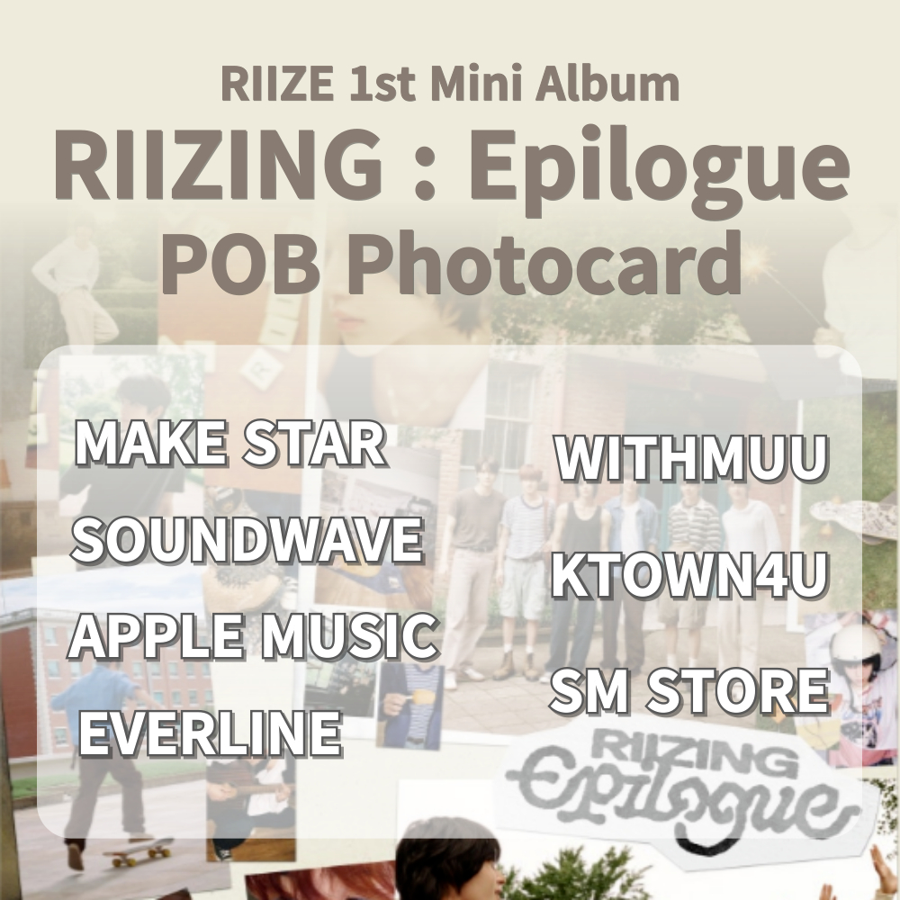 [Random] RIIZE Mini Album RIIZING 1st: Epilogue Official POB Site Photocard | Shopee Việt Nam