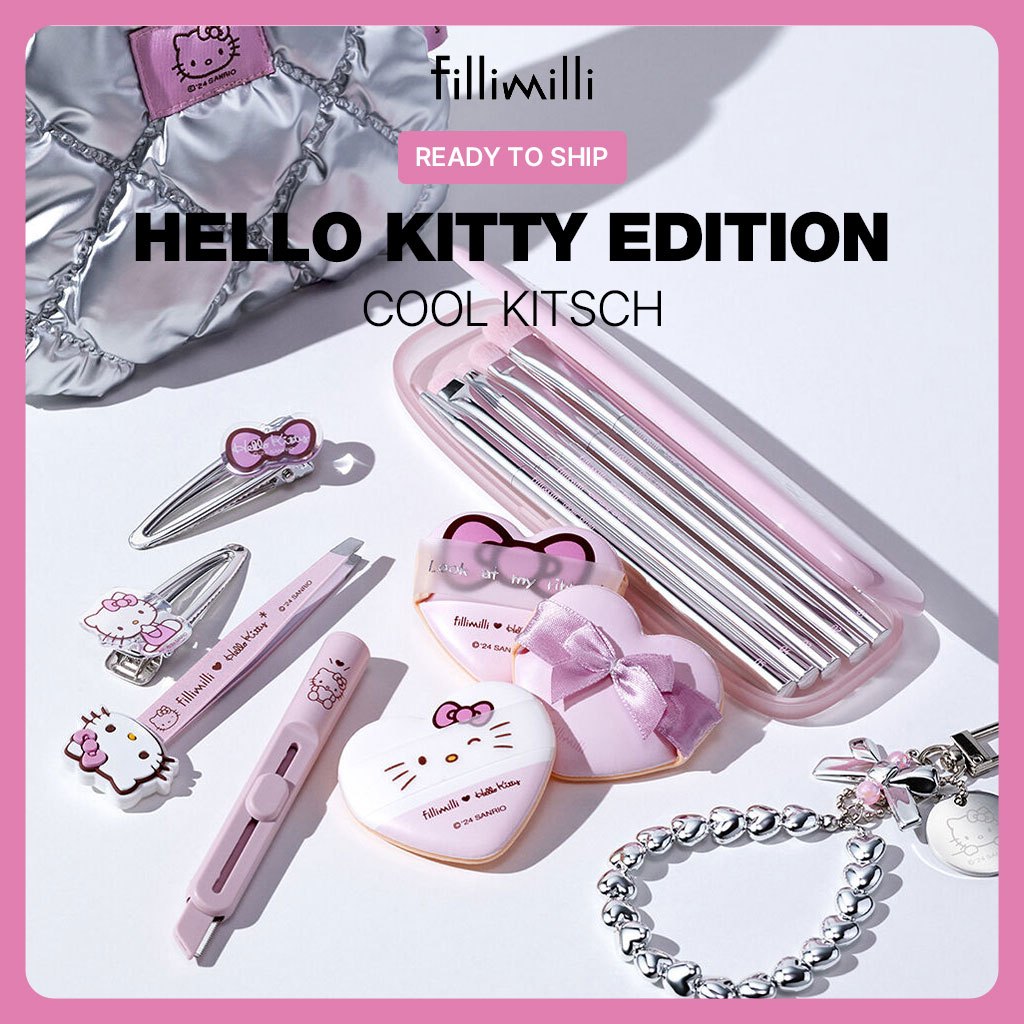 [Fillimilli X Hello Kitty] Cool Kitsch Edition Eye Brush Puff Pouch ...