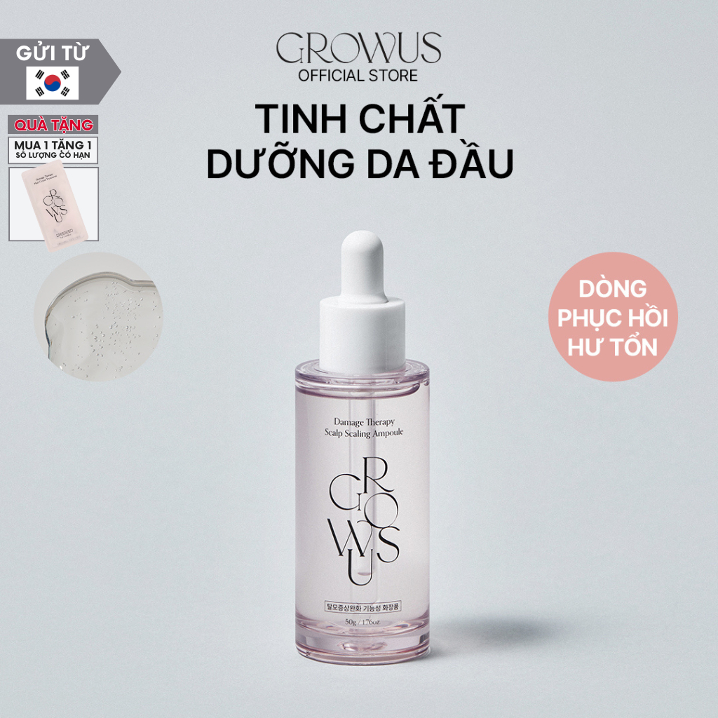 [GROWUS Official] Tinh chất nuôi dưỡng da đầu giảm rụng tóc GROWUS Damage Therapy Scalp Scaling ...