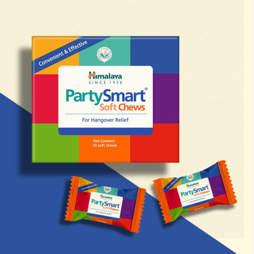 [Himalaya] Party Smart Soft Chews 10P dành cho Hangover Relief Free Morning Candy Jelly Type ...
