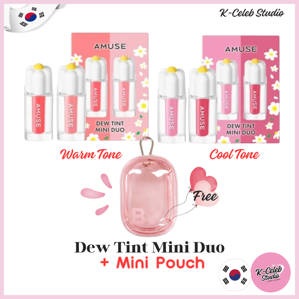 Amuse Dew Tint Mini Duo Set(Free Gift:Mini Pouch) | Shopee Việt Nam