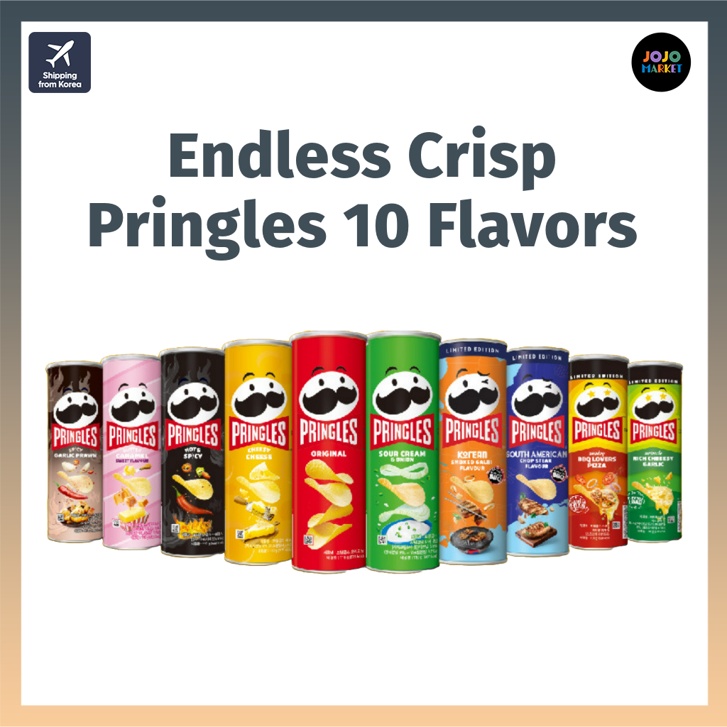 Pringles giòn vô tận 10 hương vị / 100g, 110g / Vận chuyển từ Hàn Quốc | Shopee Việt Nam