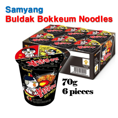 Samyang, Mì Bokkeum Buldak, Cốc, 70g, 6 Miếng, 1 Gói | Shopee Việt Nam