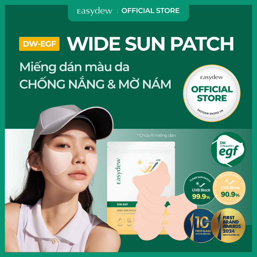 Miếng dán Chống nắng & Mờ thâm Easydew DW-EGF WIDE SUN PATCH - màu da | Shopee Việt Nam