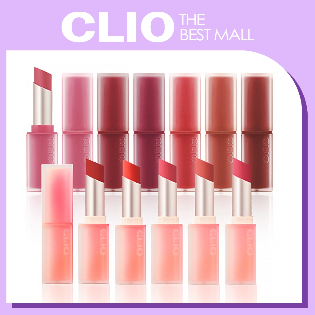 [CLIO] Son thỏi lì Chiffon Mood Lip xinh xắn Hàn quốc 3.2g | Shopee ...