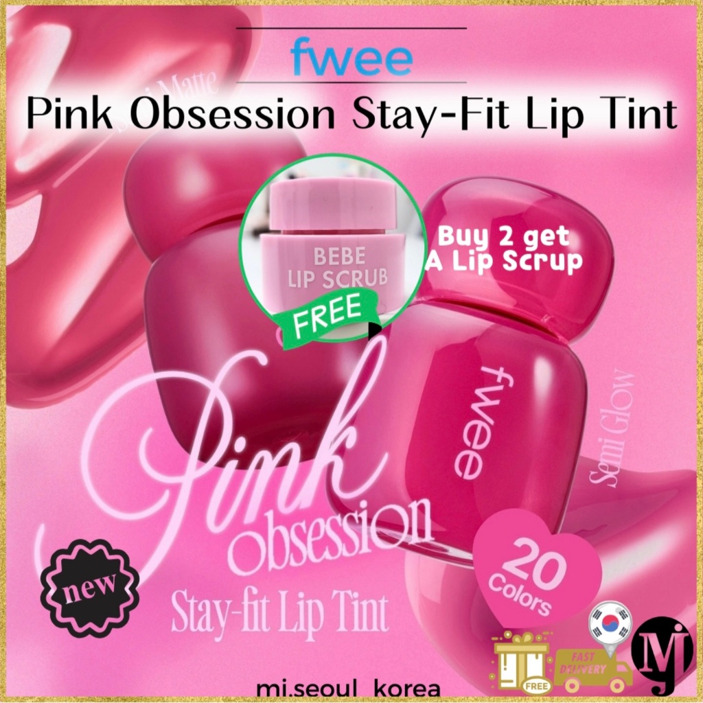Fwee Pink Obsession Stay-Fit Lip Tint 20 màu | Shopee Việt Nam