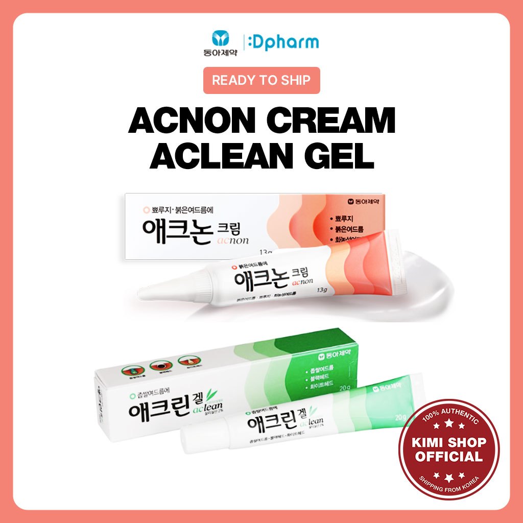 [Dong-a PHARM] Acnon Cream Aclean Gel Kem Hỗ trợ giảm mụn | Shopee Việt Nam