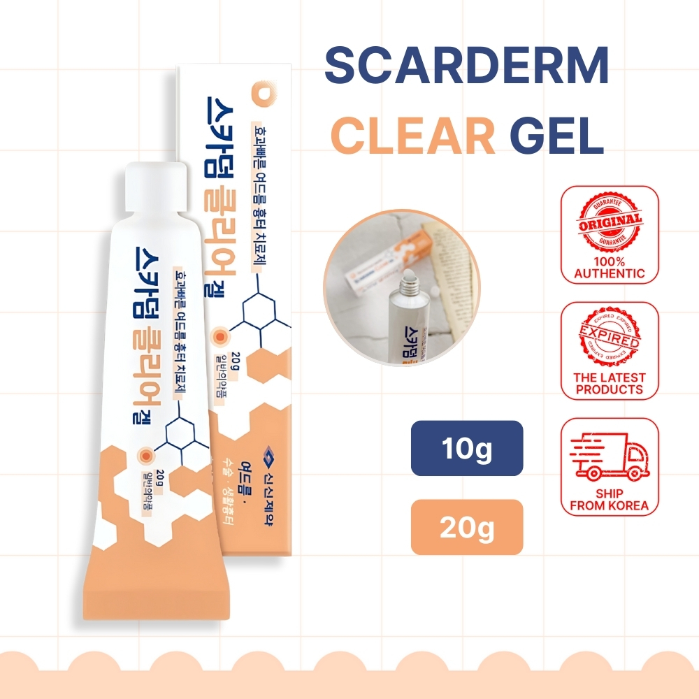 Kem hỗ trợ giảm mụn trứng cá và mụn viêm Hàn Quốc Scarderm Clear Gel ...