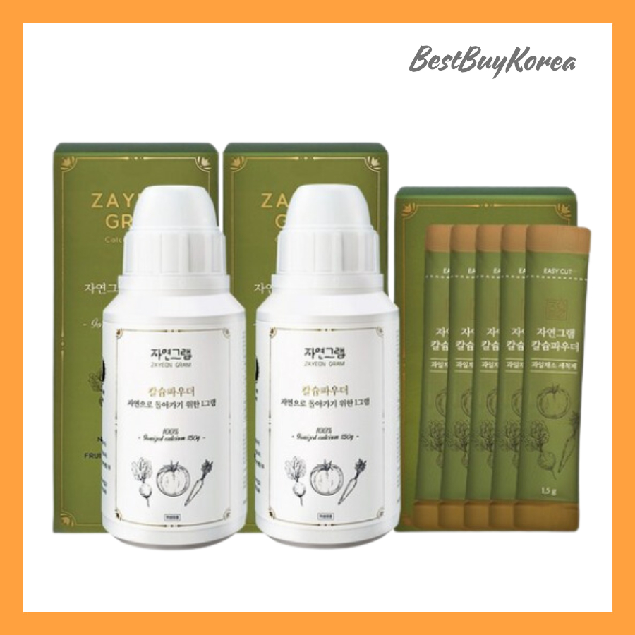 Bột canxi rửa rau củ, trái cây Zayeon Gram Calcium Powder 150g | Shopee ...