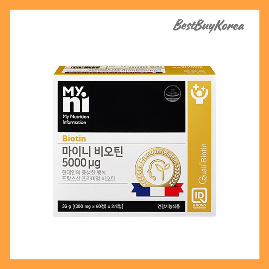 [Ildong] Myni Biotin 5000 300mg 120 viên (60 viên x 2) | Shopee Việt Nam