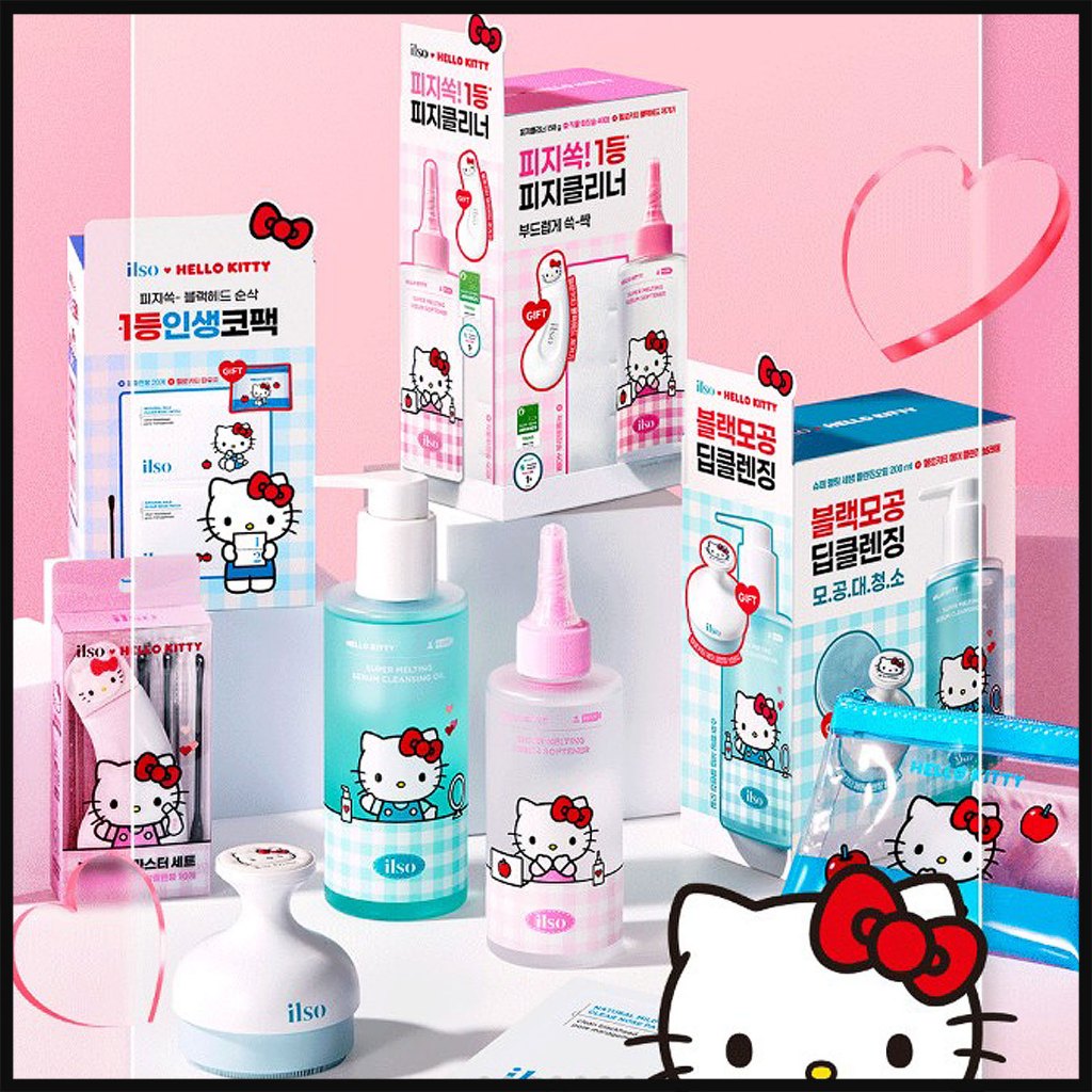[ilso X Hello Kitty] Deep Clean Master / Sebum Softener / Dầu rửa mặt ...