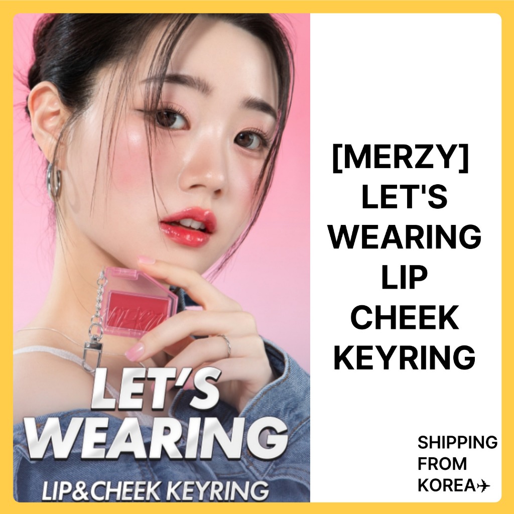 [MERZY] LET 'S WEARING LIP & CHEEK KEYRING vận chuyển từ hàn quốc ...