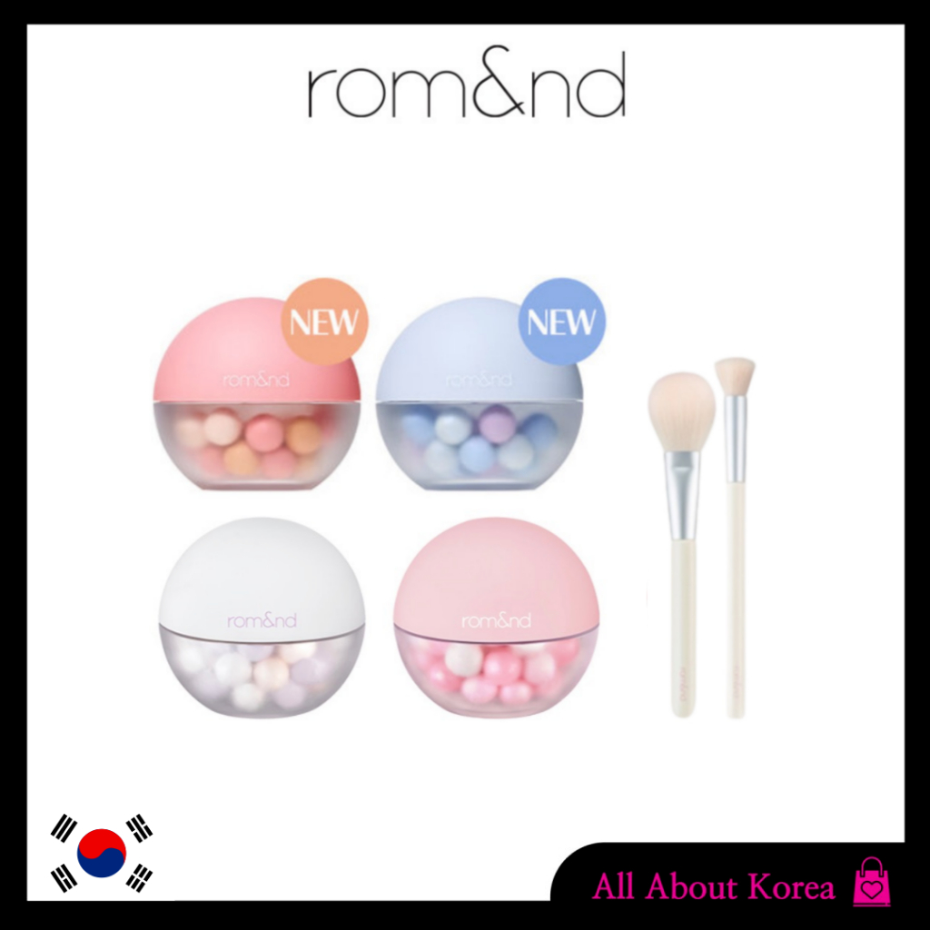 [ROMAND]Sheer Powder Pearls 4colors (+Brush Set), Sheer Powder Pearls 4 màu (+ Bộ cọ) | Shopee ...