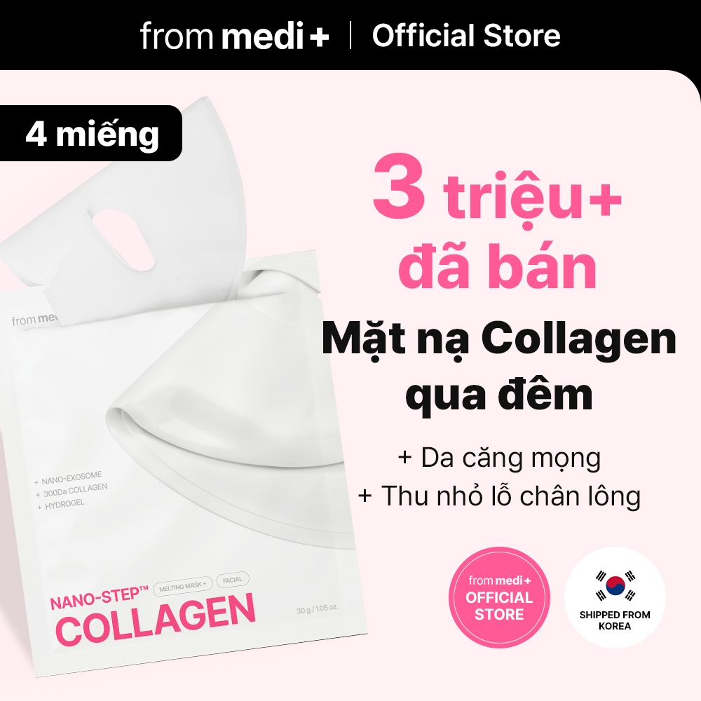 [from medi+] Mặt nạ làm căng bóng da Nano-Step Collagen Melting Mask 4 ...
