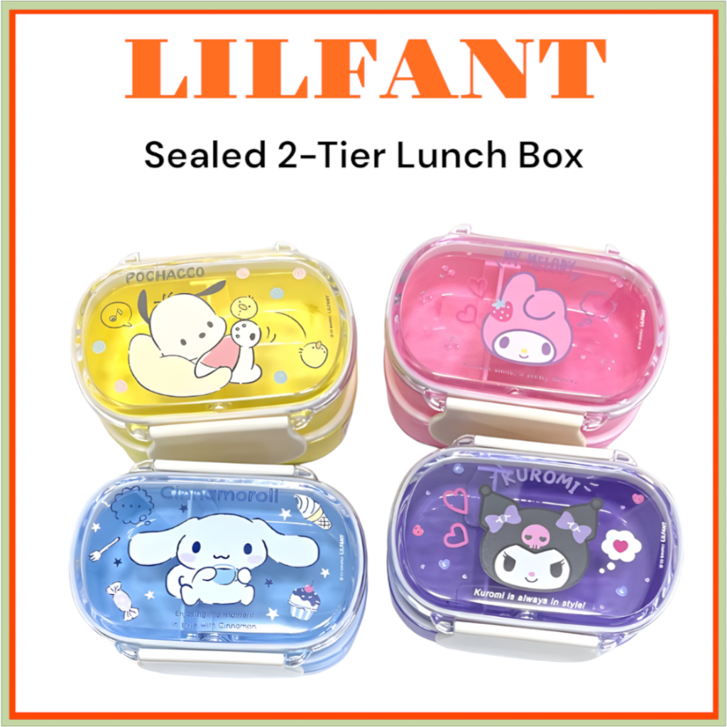 [lilfant] Hộp Cơm Trưa 2 Tầng sanrio (Poacco, melody, cinnamoroll, kuromi) | Shopee Việt Nam