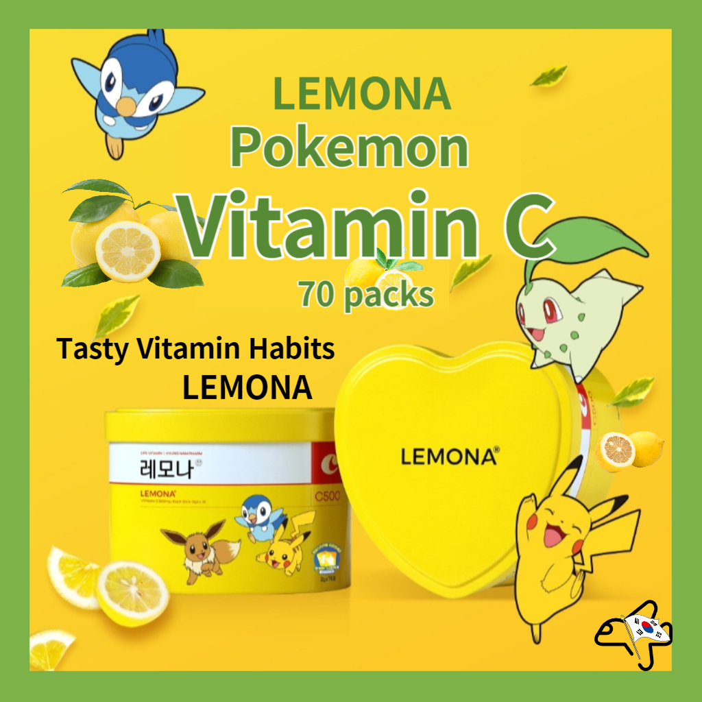 LEMONA Pokemon Vitamin C 70 packs | Shopee Việt Nam
