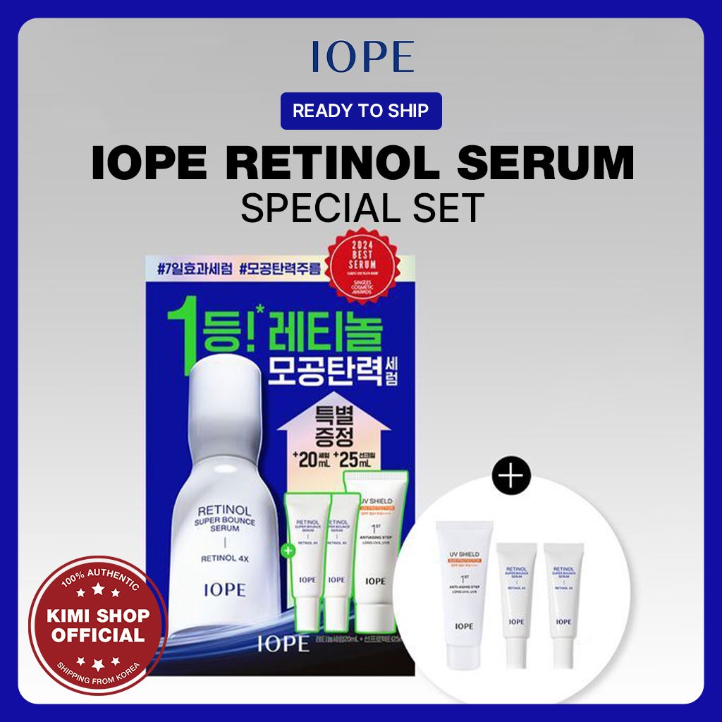 [Iope] Retinol Super Bounce Serum 30ml Bộ Đặc Biệt (+ Serum 20ml + Kem ...
