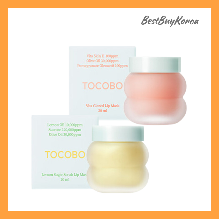 Tocobo Overnight Vegan Lip Care (Vita Glazed Lip Mask 20ml / Lemon ...