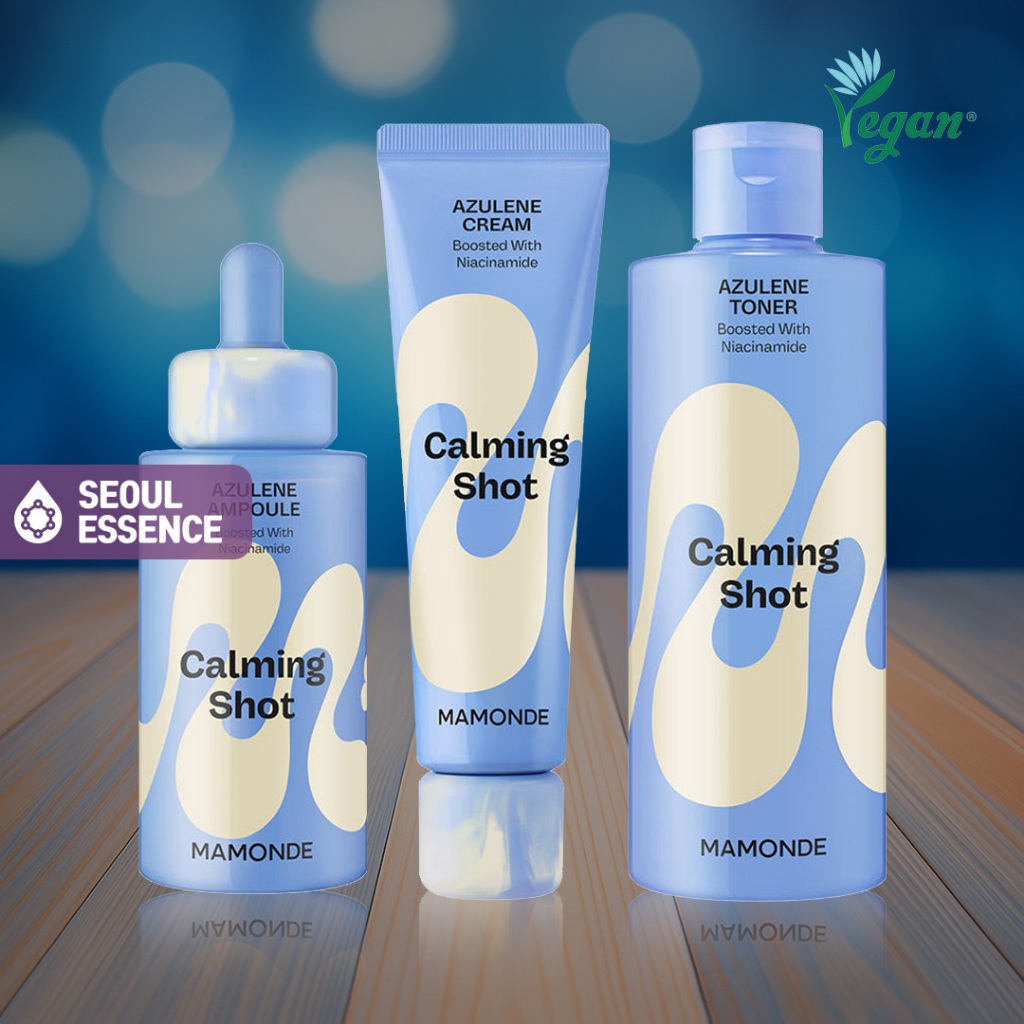 Mamonde Calming Shot Azulene (Cloud) Toner / Ampoule / Cream - Tăng ...