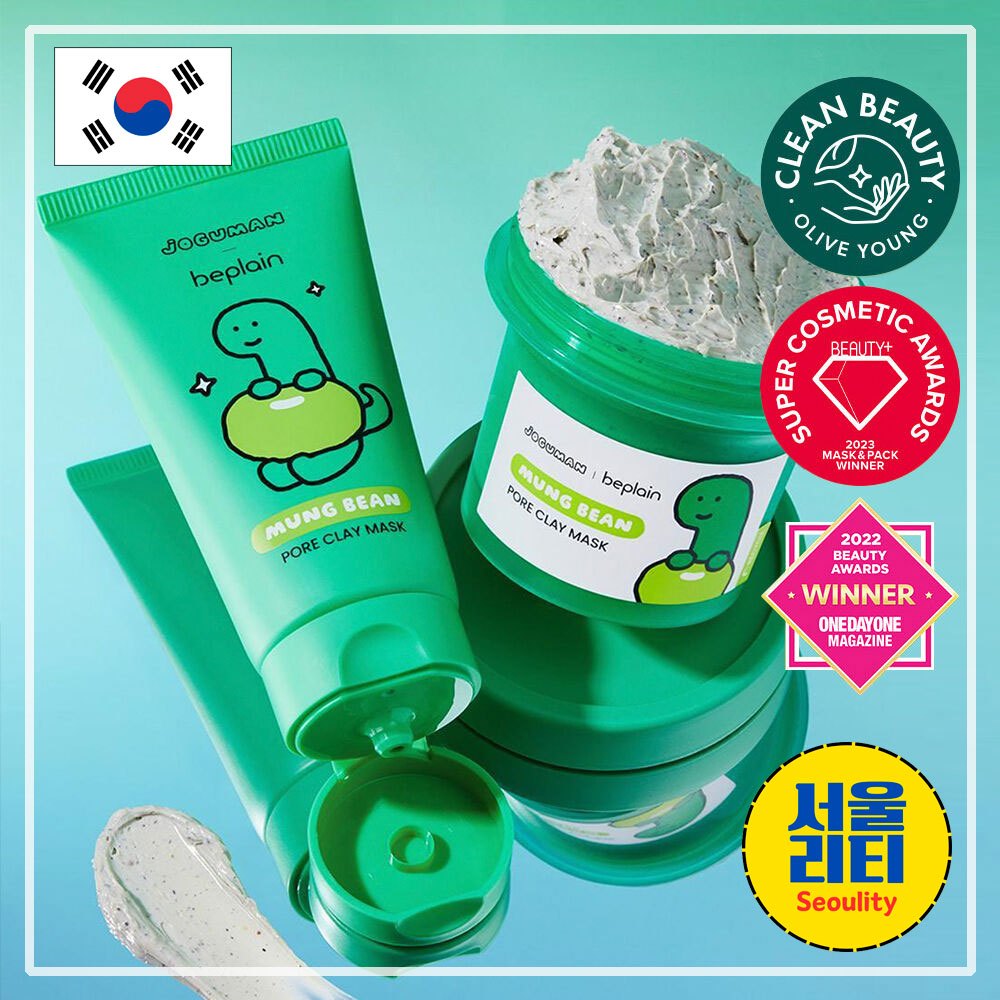 [Beplain] Mặt nạ đất sét - MUNG BEAN Pore Clay Pack 120ml + 80ml (Bộ ...