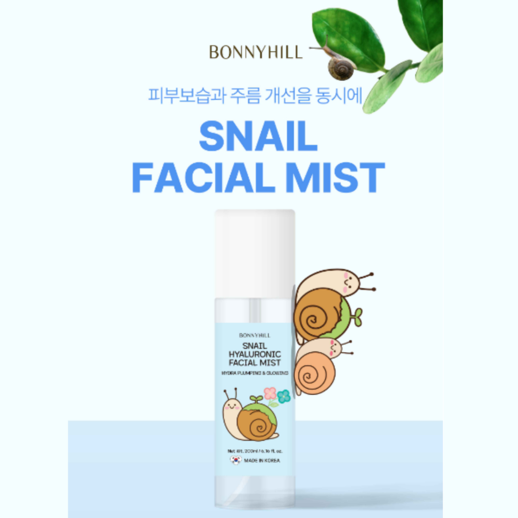 [Bonnyhill] SNAIL HYALURONIC MIST 200ml | Shopee Việt Nam