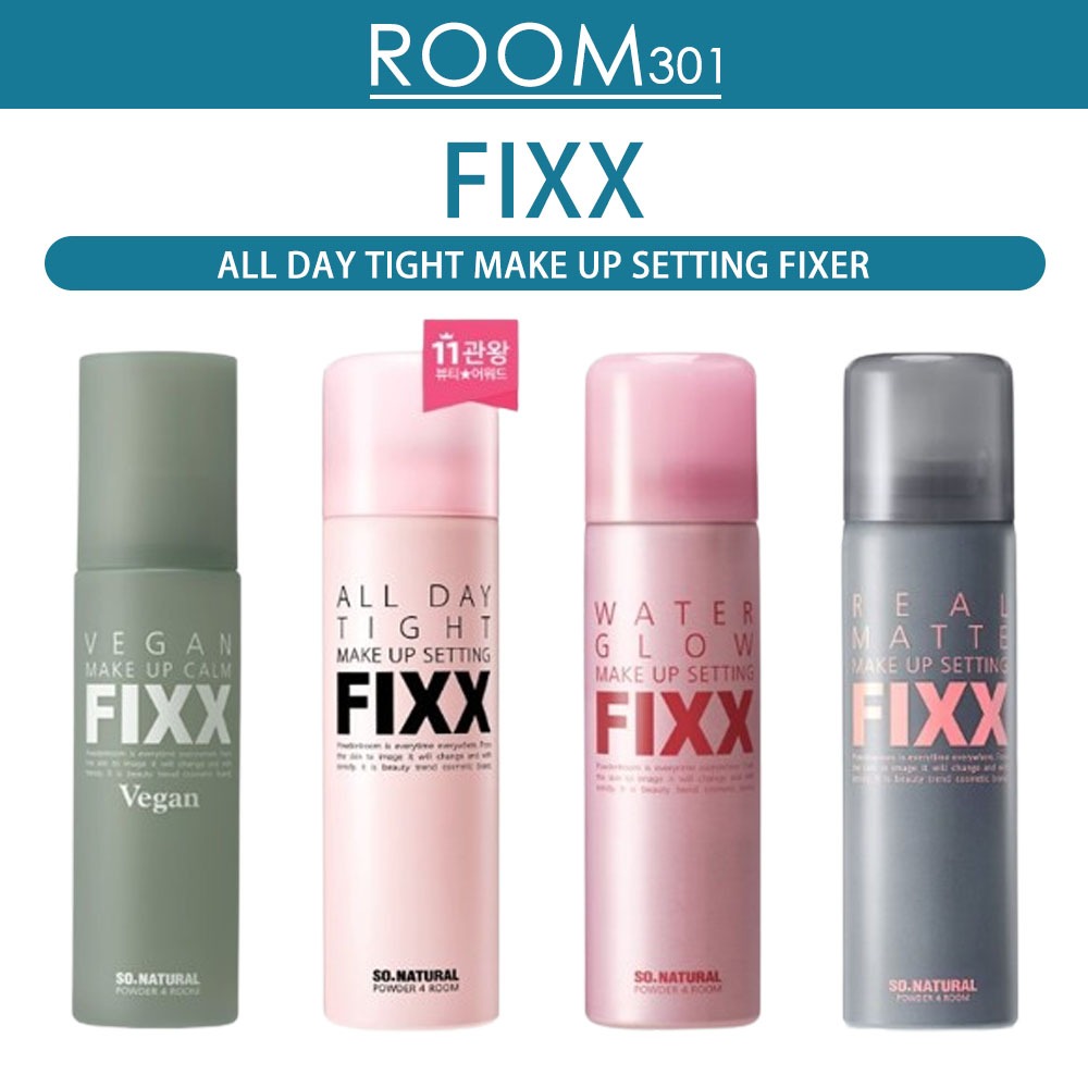 [So Natural] "5TYPE" All Day Tight Make Up Setting Fixx Makeup Fixer Thiết lập trang điểm bó sát ...