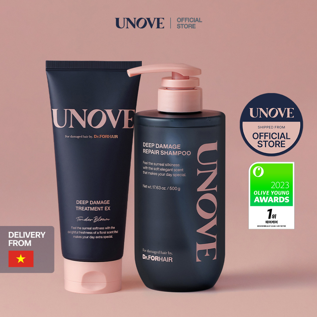 [UNOVE Official] SET KEM Ủ PHỤC HỒI SÂU TÓC HƯ TỔN 207ml / 320ml + DẦU ...