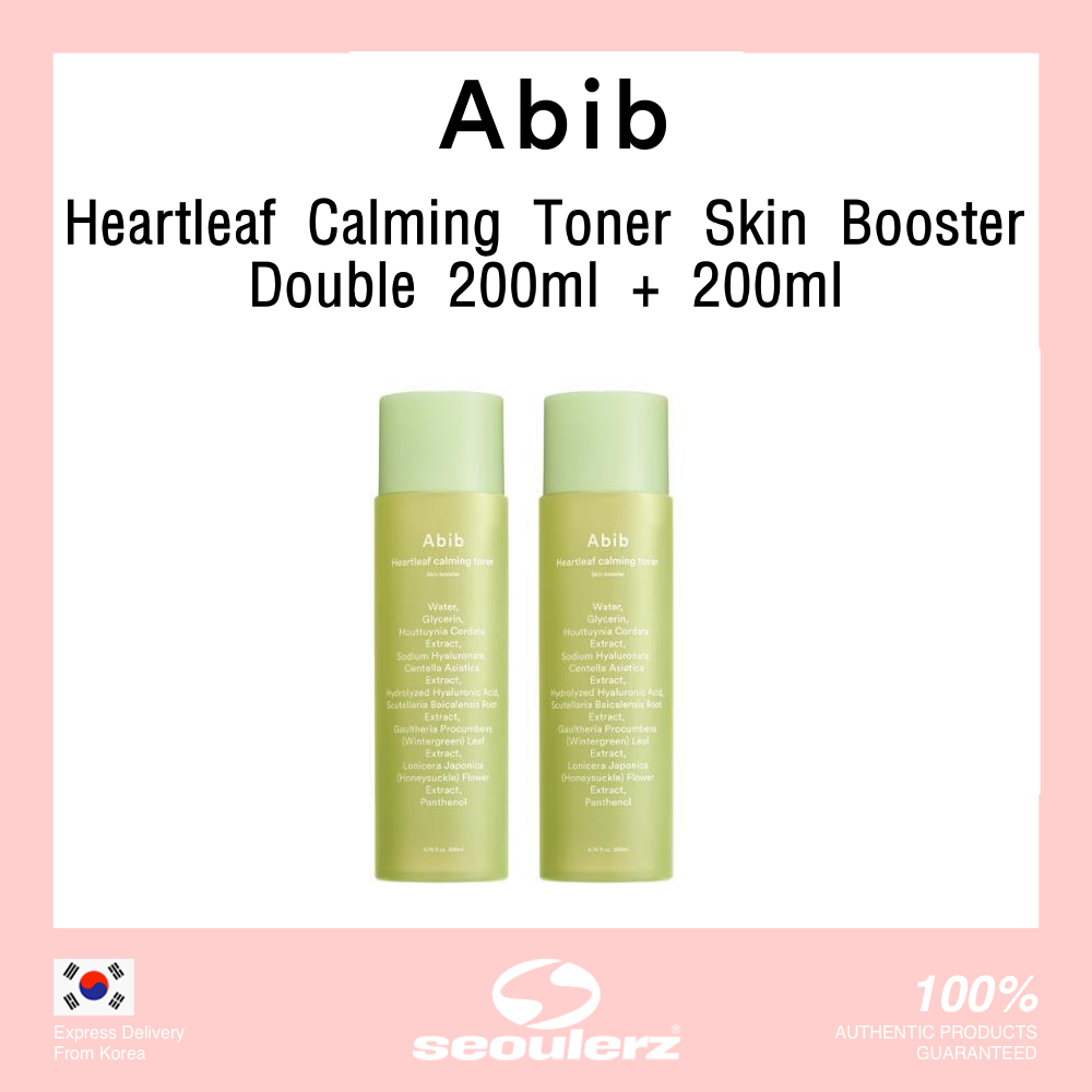 [Abib] Heartleaf Calming Toner Skin Booster Double 200ml + 200ml ...