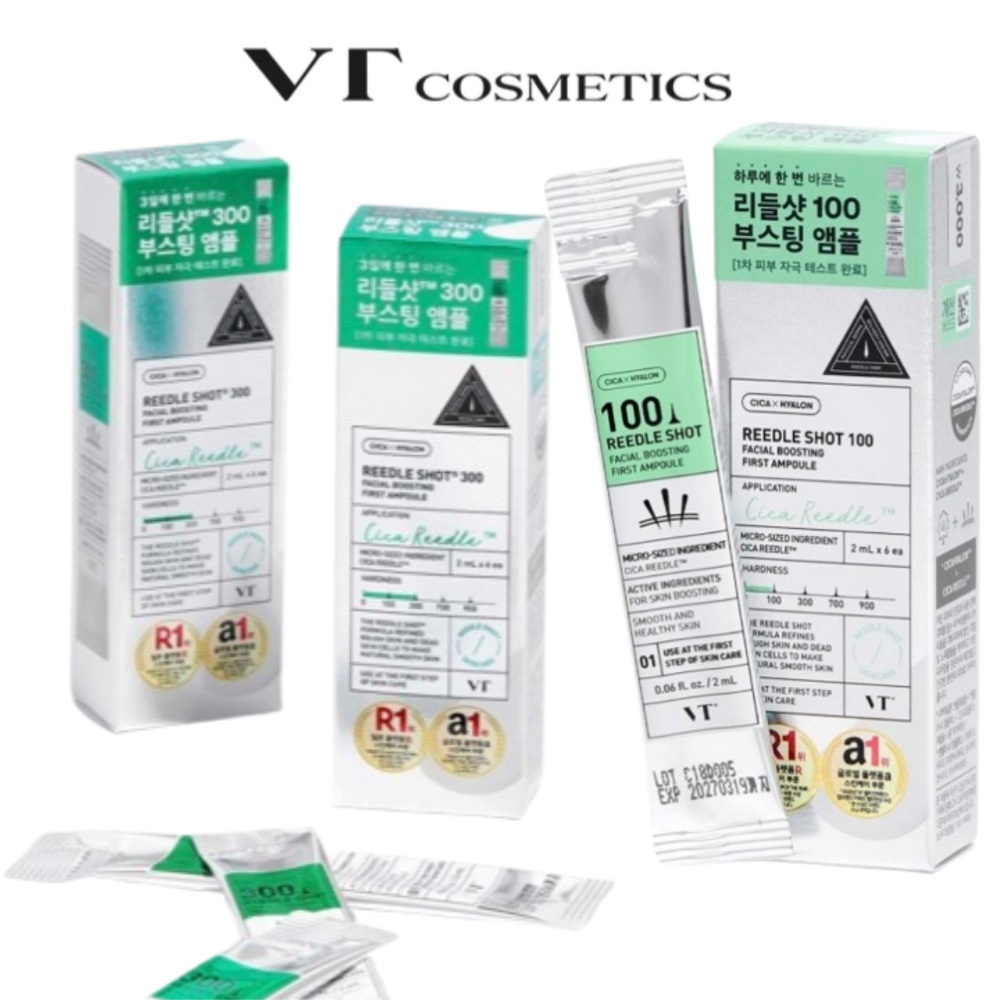 Vt Reedle Shot 100 2ml / Reedle Shot 300 2ml / Facial Boosting First Ampoule / Cica Reedle Shot ...