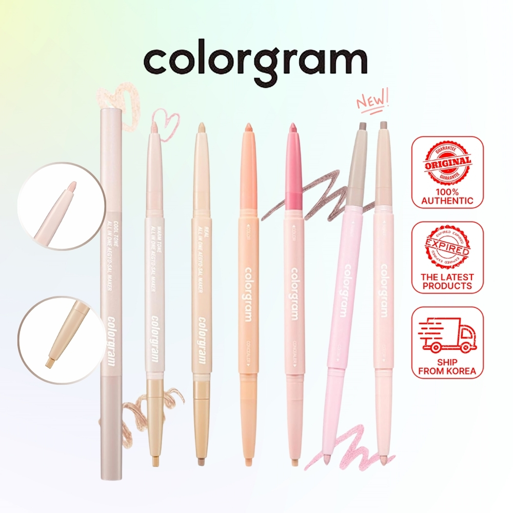 [COLORGRAM] Bút 2 đầu kẻ bọng mắt và highlight Colorgram All In One Aegyo-Sal Maker (7 màu ...