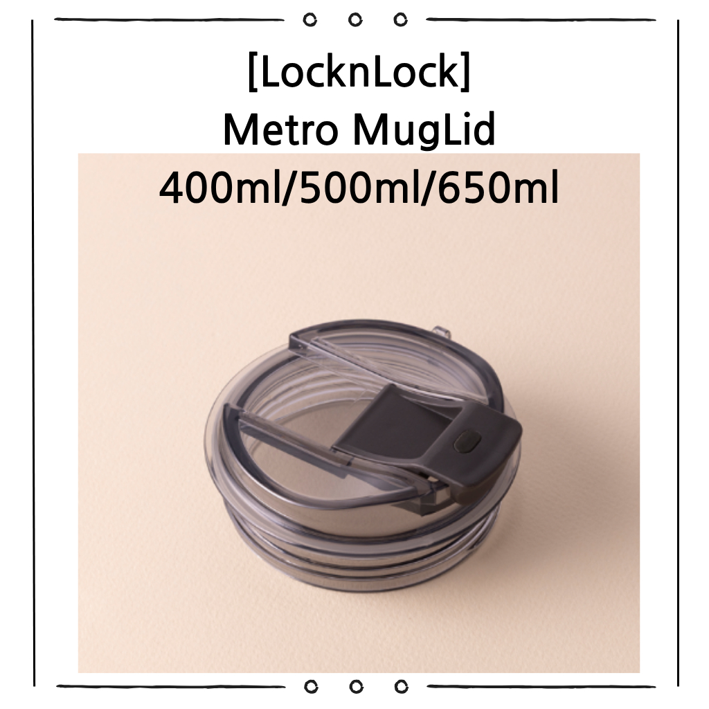 Nắp cốc sứ LocknLock Metro Cafe Nắp cốc màu đen | Nắp 400ml / 500ml ...