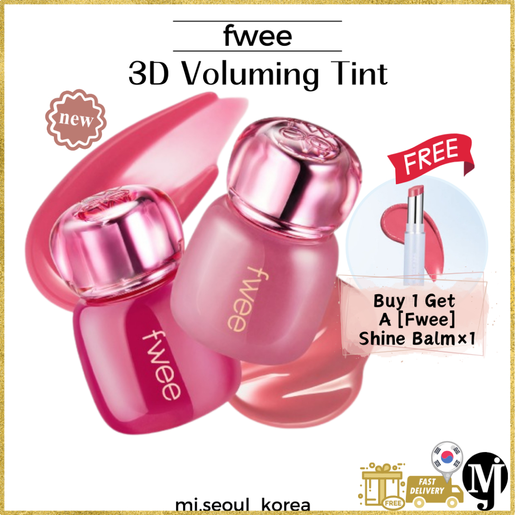 Fwee 3D Voluming Tint 2colors(Free Gift:Fwee Shine Balm×1) | Shopee ...
