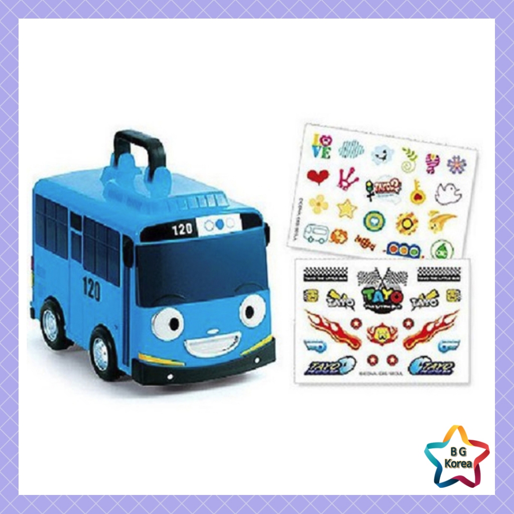 Xe buýt Mini Tayo the Little Bus với 2 miếng dán trang trí / Bộ xe đồ ...