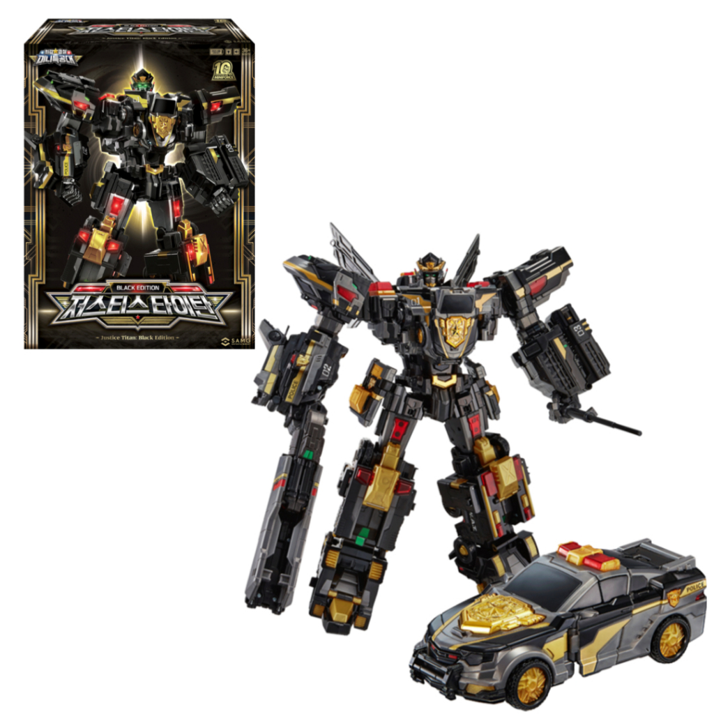 Miniforce Super Cops Justice Titan Black Transformer Robot Toy - Phiên ...