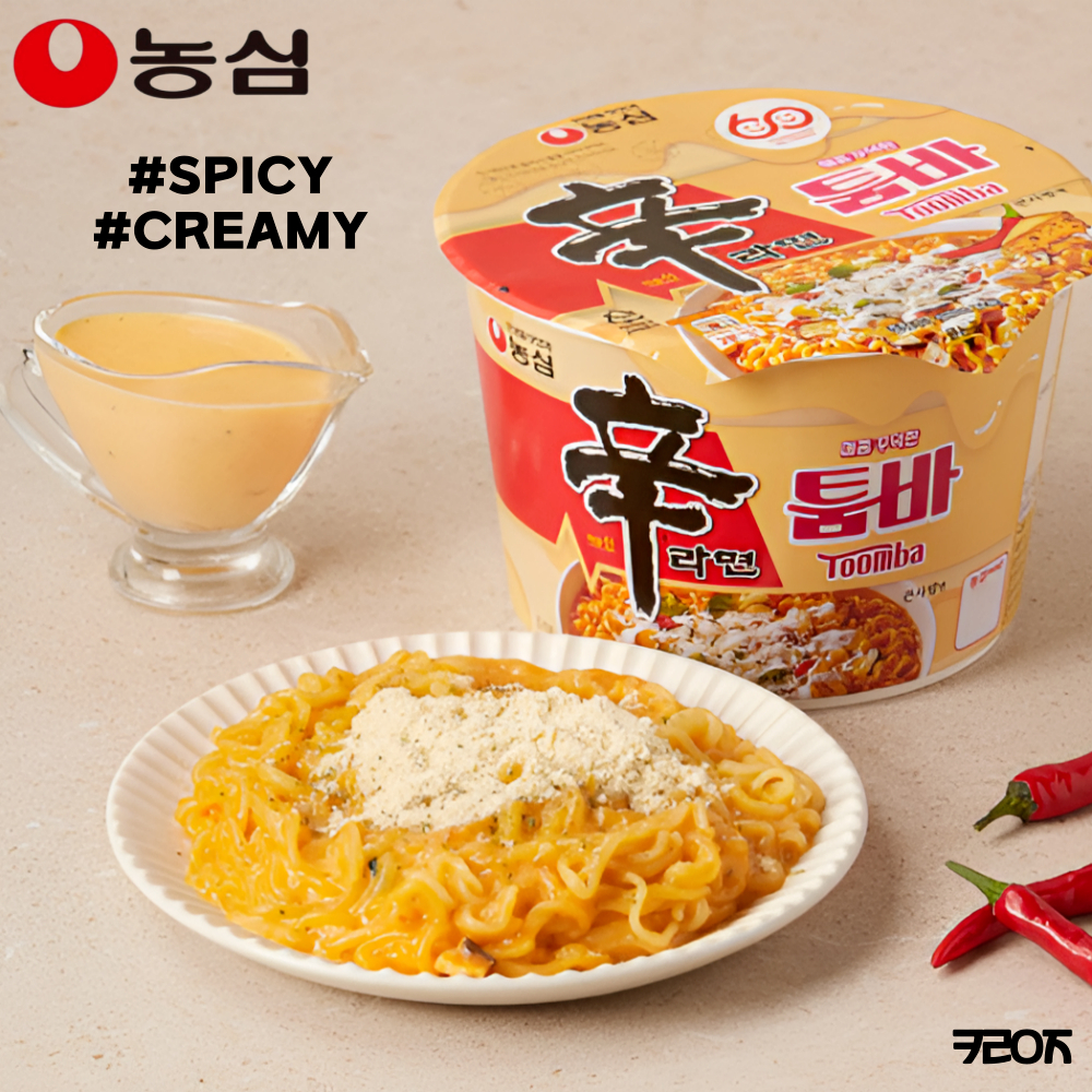[Nongshim] Shin Ramyun Toomba Big Cup Mì ăn liền Carbonara cay Hàn Quốc ...