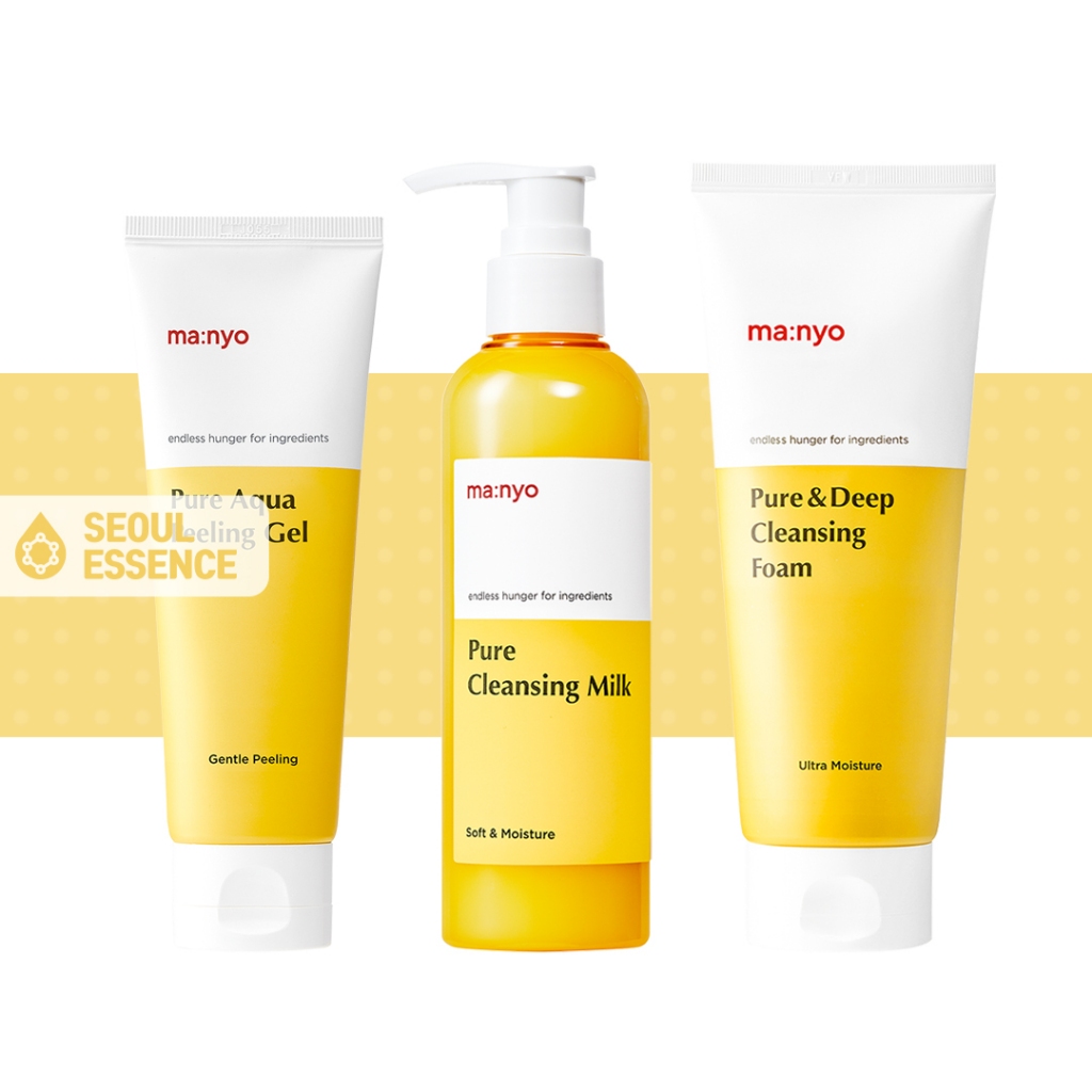 Manyo (ma: nyo) Sữa rửa mặt tinh khiết & sâu 200ml / Gel lột Aqua 120ml - Làm sạch sâu & dưỡng ...