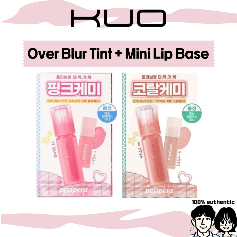 [Peripera] Over Blur Tint + Mini Lip Base Edition | Shopee Việt Nam