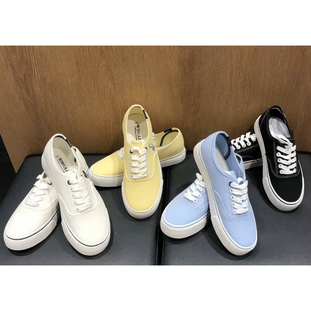 [100% -Chính hãng] [WHO.A.U] STEVE CANVAS SNEAKERS | Shopee Việt Nam