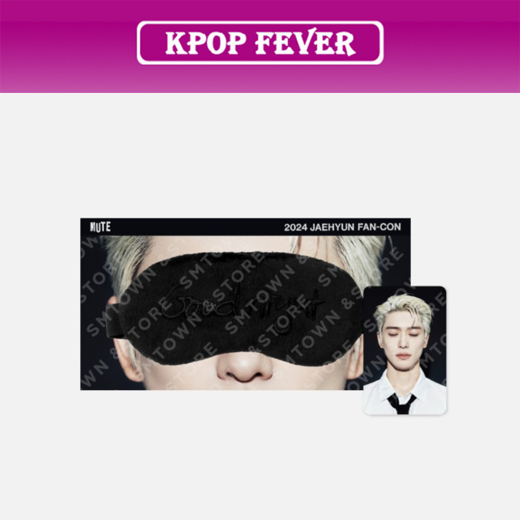 NCT JAEHYUN - [ MUTE ] 2024 FAN-CON MD / SLEEP EYE MASK SET | Shopee ...