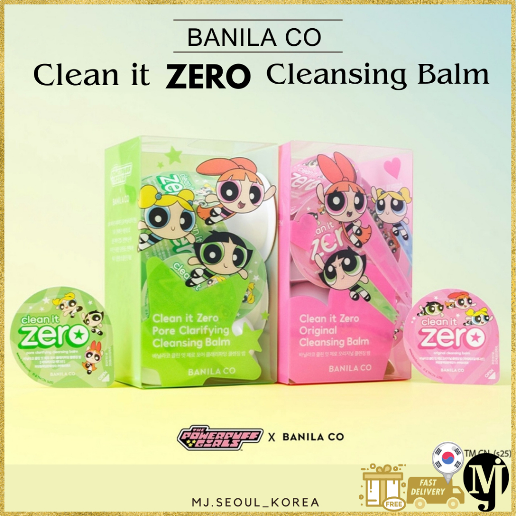 Bộ du lịch Banila Co Powerpuff Girls Clean it Zero 3ml × 16p | Shopee Việt Nam